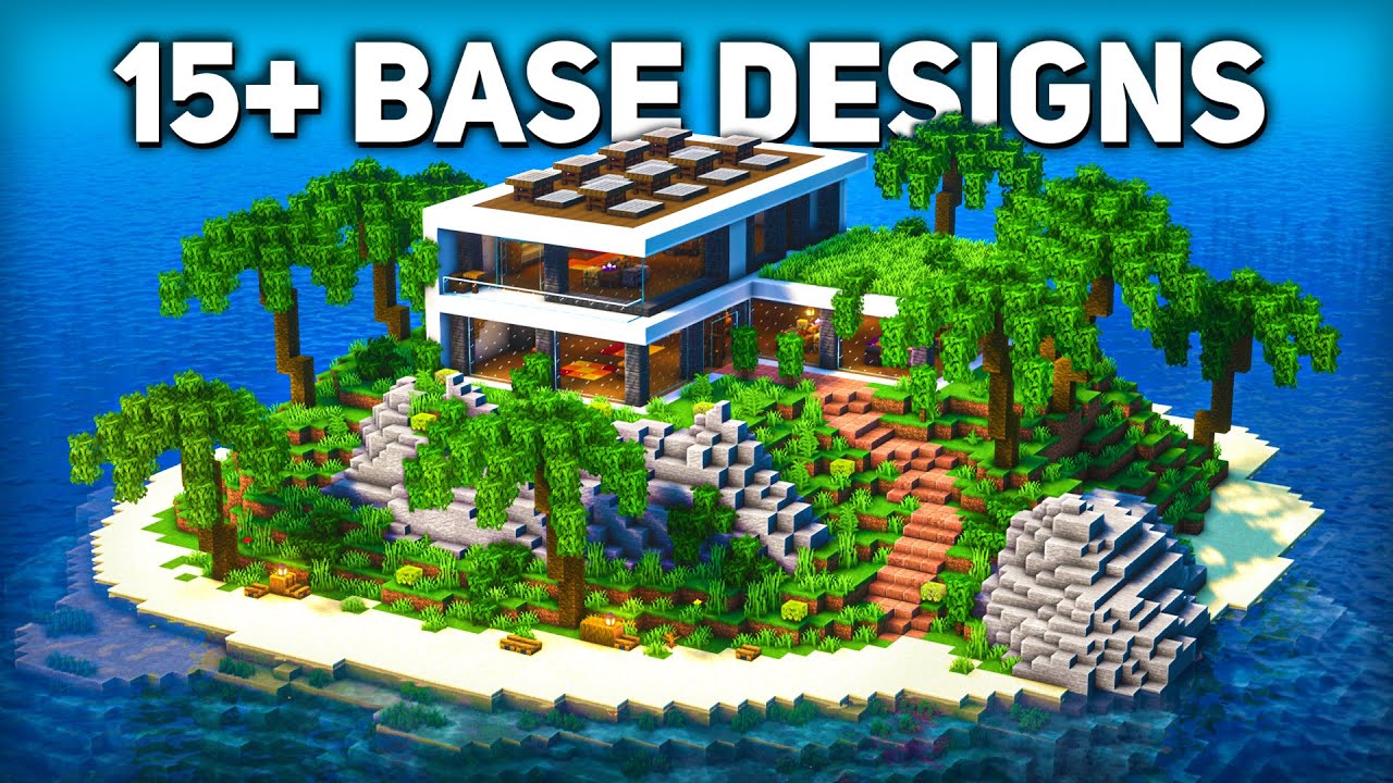 15+ Base Designs for Survival Minecraft 1.19 - YouTube