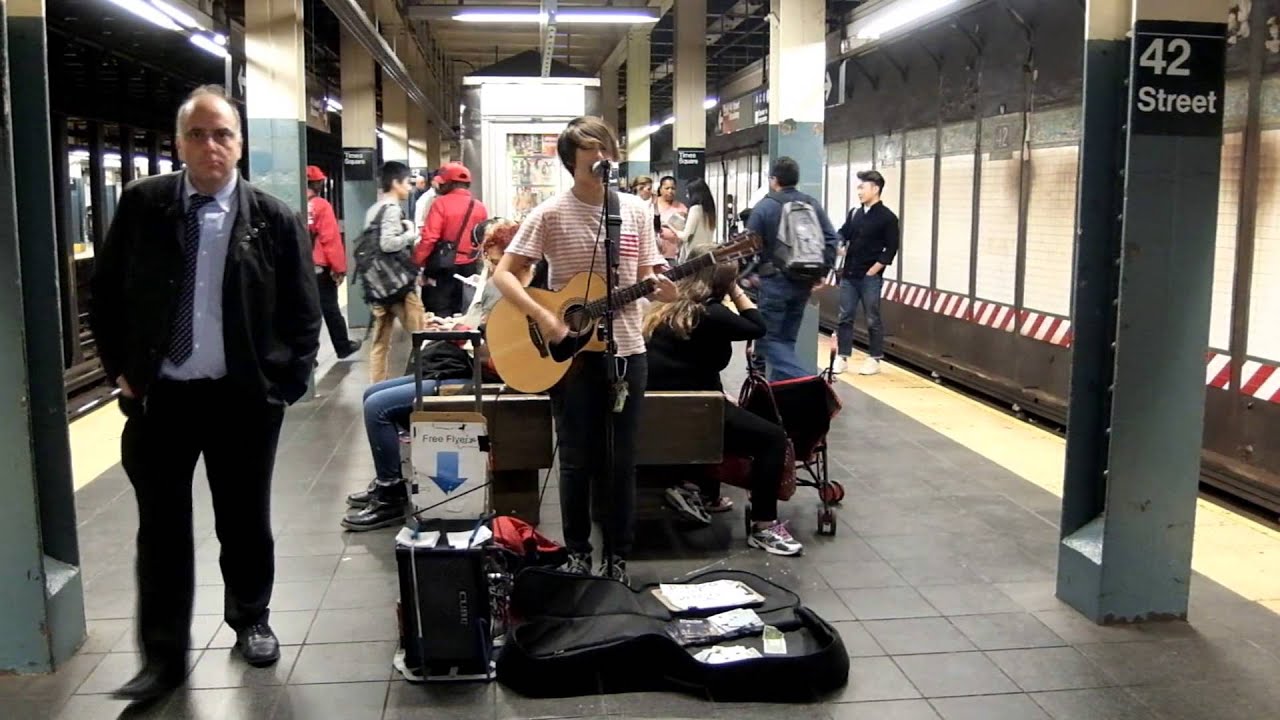 NYC subway singer Mariko - This Love ( Maroon 5) Cover - YouTube