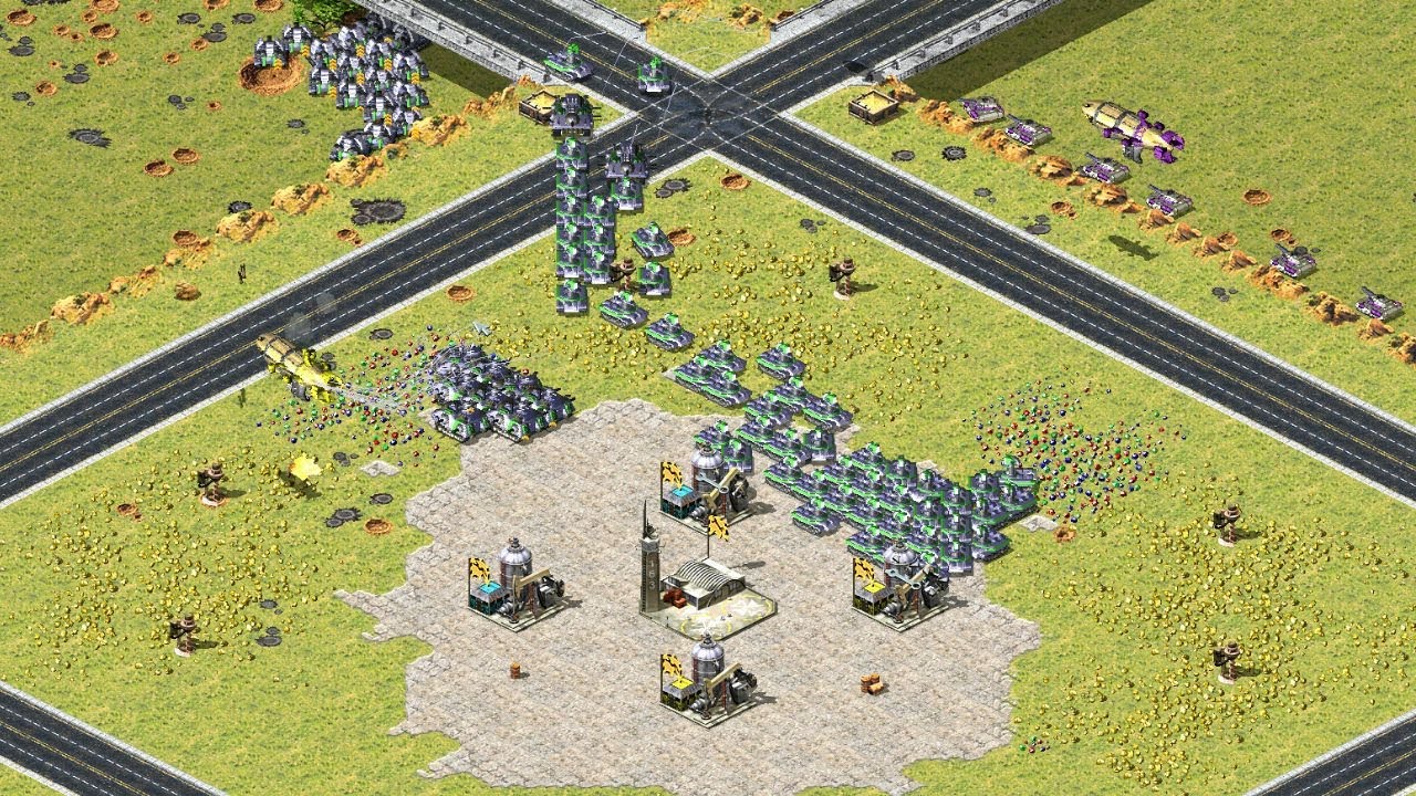 Red Alert 2 | Extra Hard Ai | 7 Vs 1 | Ore Gardens Map - YouTube
