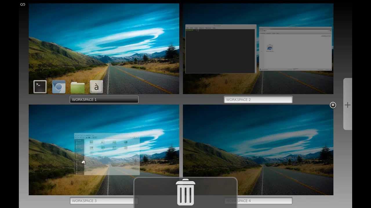 Multiple Workspaces : A cool feature in Linux Mint 14 (Cinnamon) - YouTube
