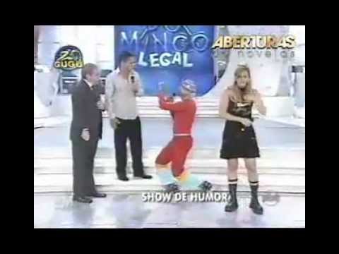 Tiririca com Kelly Key no programa do Gugu show de humor