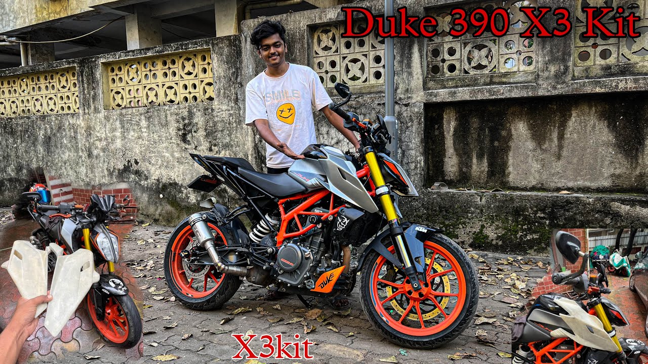 ktm duke x3 kit installed in duke 390 || pocket rocket 🚀 - YouTube