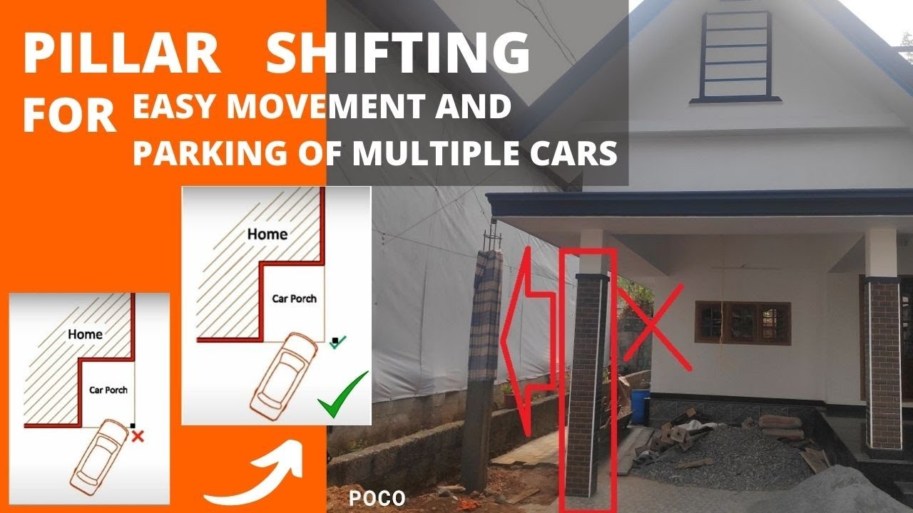 Car Porch Corner Pillar Shifting for Easy car movement | Column ...