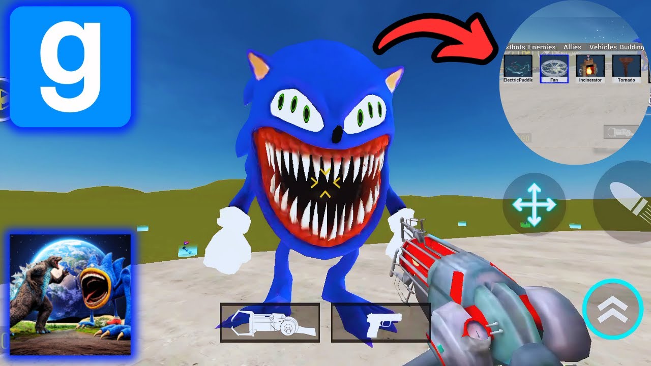 NEW UPDATE VERSION SONIC MONSTER NEXBOT IN PLAYGOROUND MOD NEXTBOT GMOD ...