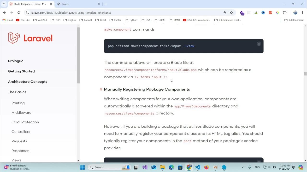 C101-Laravel framework-View component template and insert data using eloqent-12-09-2024 - YouTube