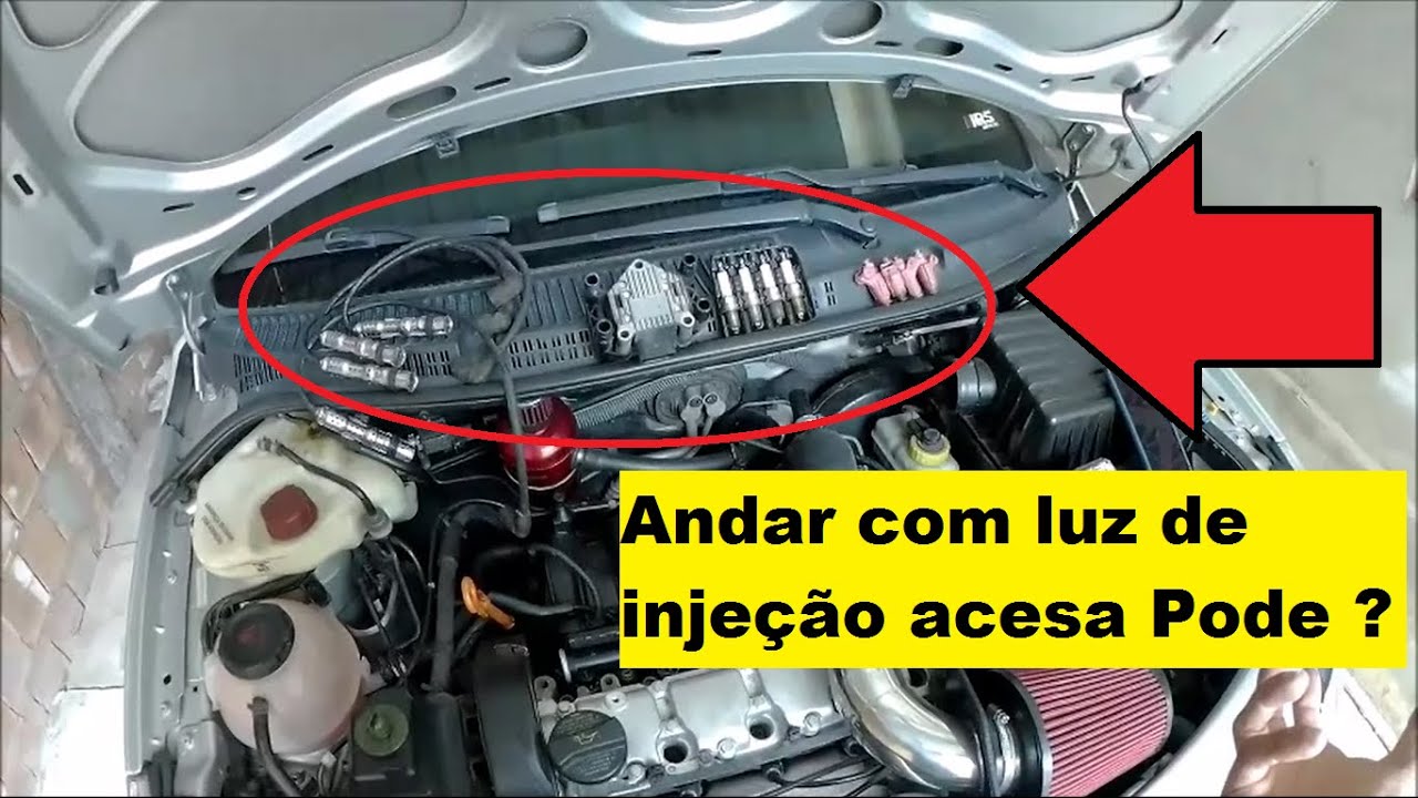 pode andar com a luz da injeção acesa - YouTube