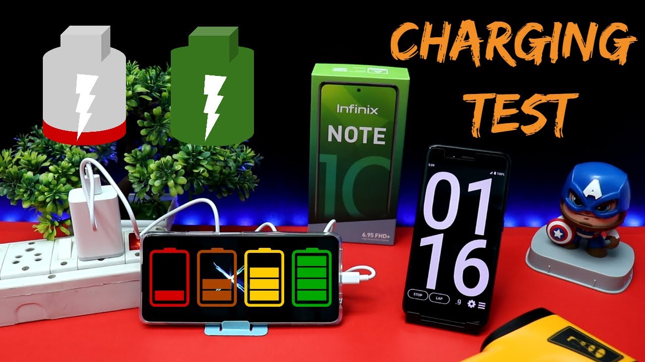 Infinix Note 10 Charging Test 0 to 100% with 18 Watt Box Charger ...
