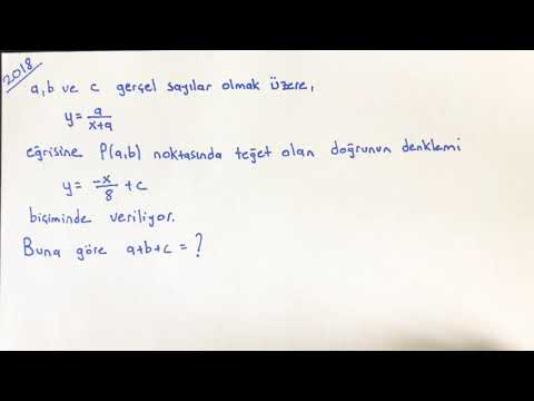 2018 AYT Türev Sorusunun Çözümü