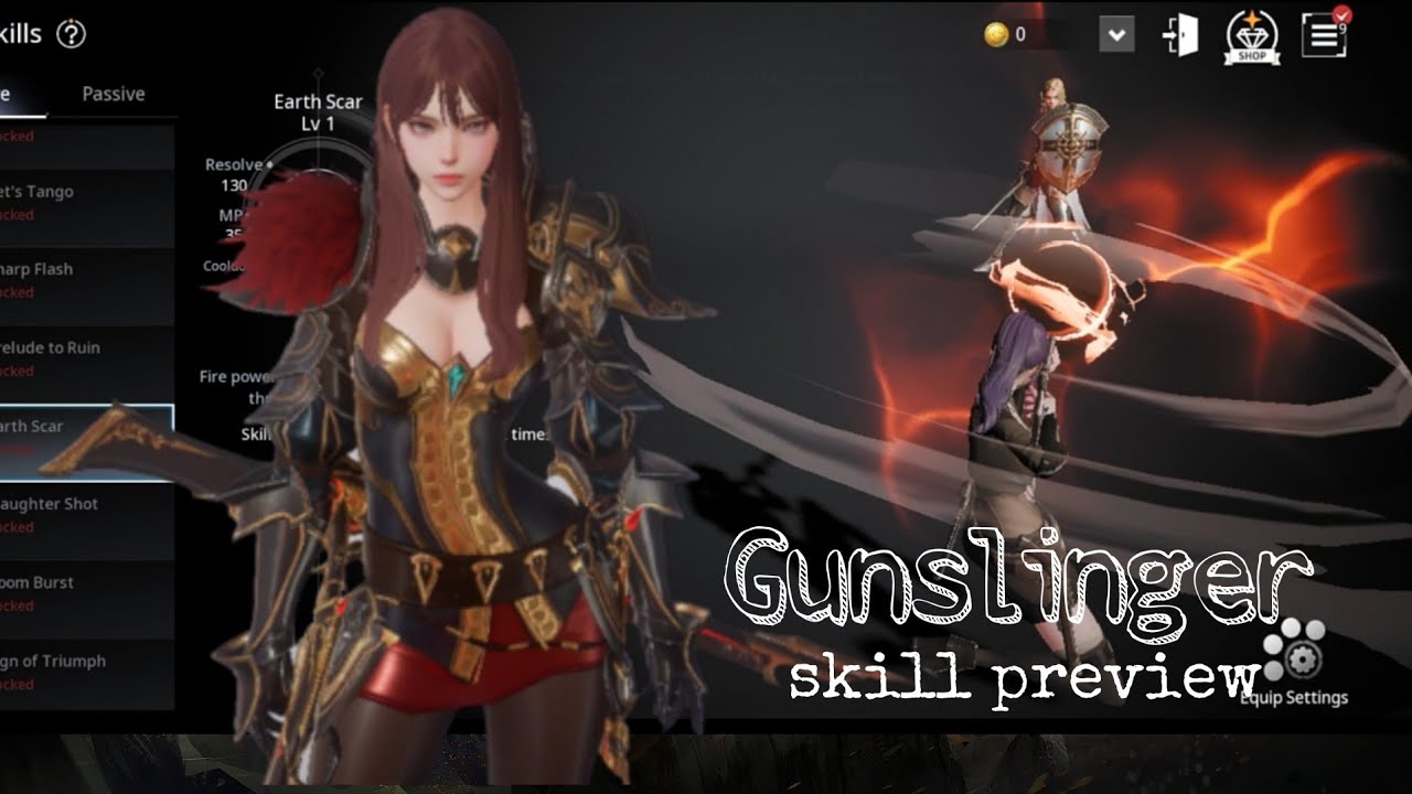 V4 Gunslinger all SKILL preview | new MMORPG android - YouTube