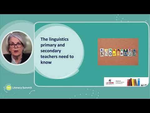 Pamela Snow: language and literacy across the school years: teacher’s carry-on luggage - YouTube