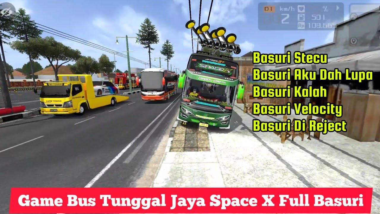 Game Bus Telolet Basuri Tunggal Jaya Space X Narik Penumpang full ...