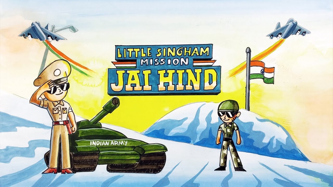 Little Singham Animation Cartoon : How To Draw Little Singham Mission ...