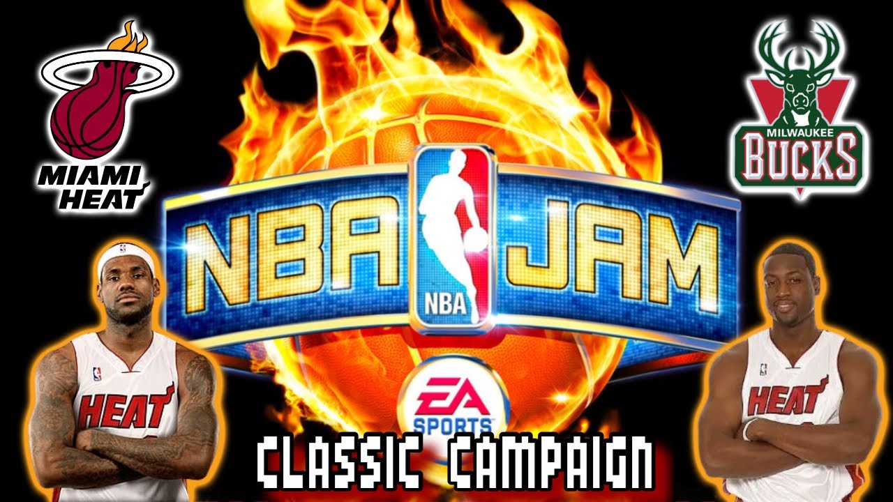 NBA JAM Wii Gameplay - Classic Campaign: Miami Heat @ Milwaukee Bucks ...