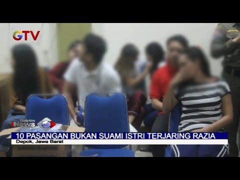 Razia Penyakit Masyarakat di Depok, 10 Pasangan Mesum Diamankan Petugas - BIM 28/02