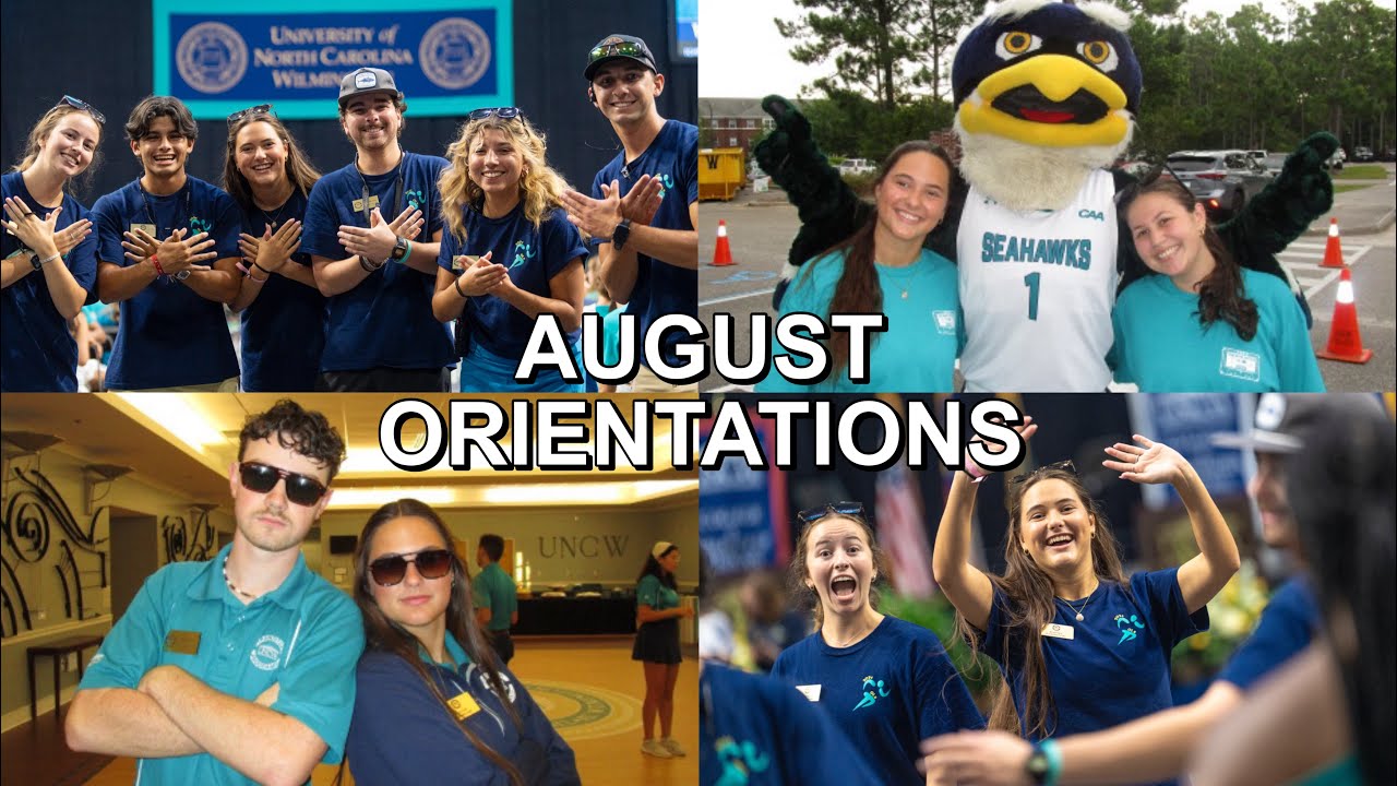 WORKING ON CAMPUS AT UNCW | orientation, move-in, and convocation - YouTube