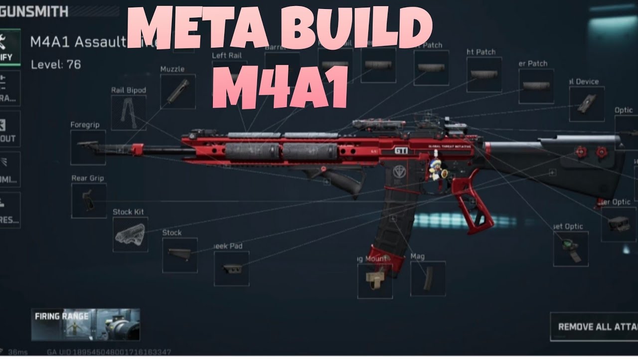 DELTA FORCE MOBILE - BEST META M4A1 BUILD NO RECOIL - YouTube