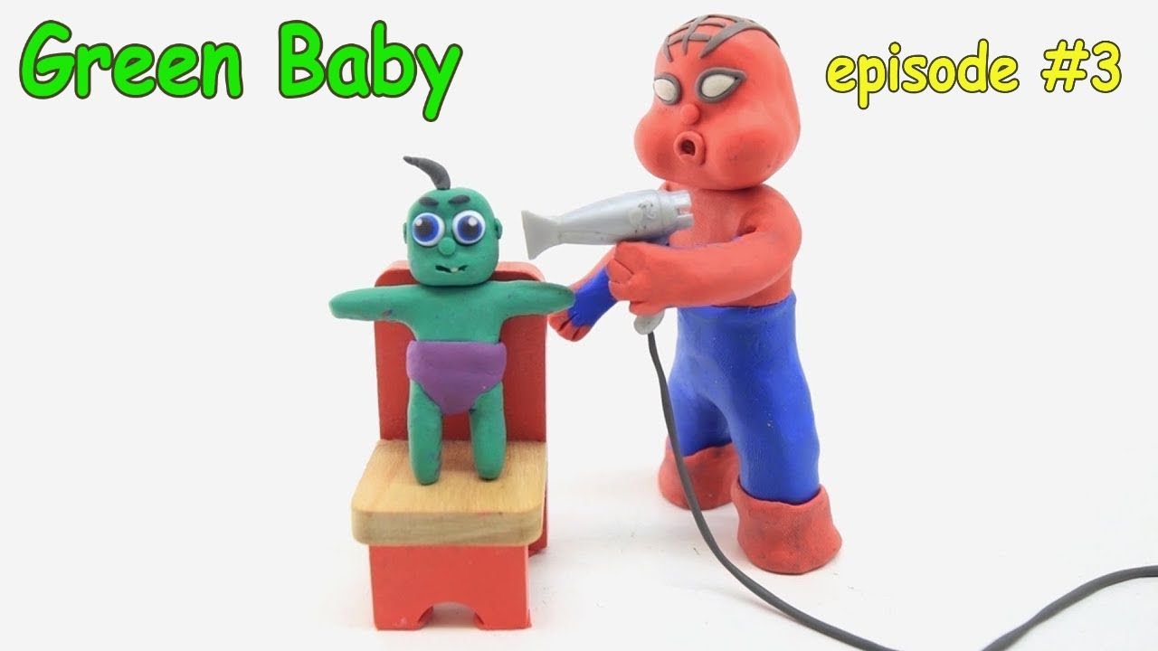 Green Baby - Episode 3 - Red Baby Play with Green Baby Doll - Stop ...