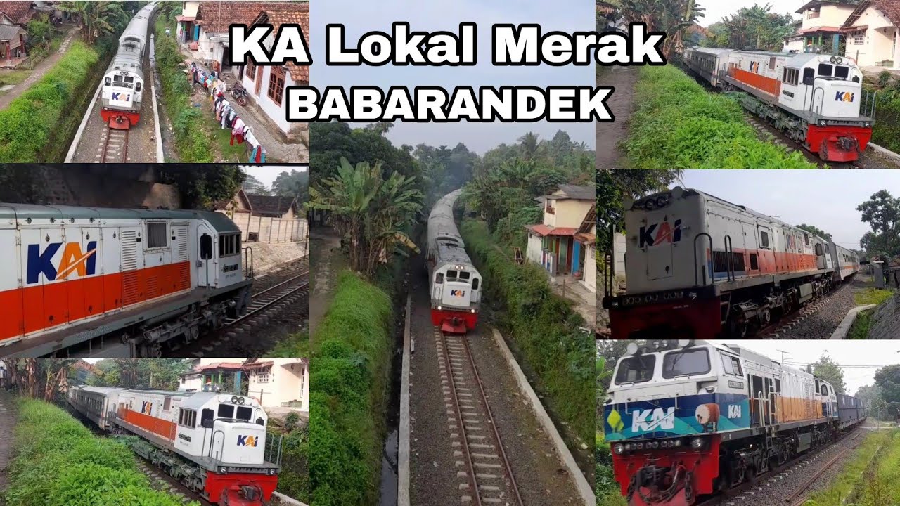 KA Lokal Merak & BABARANDEK | Train videos Indonesia - YouTube