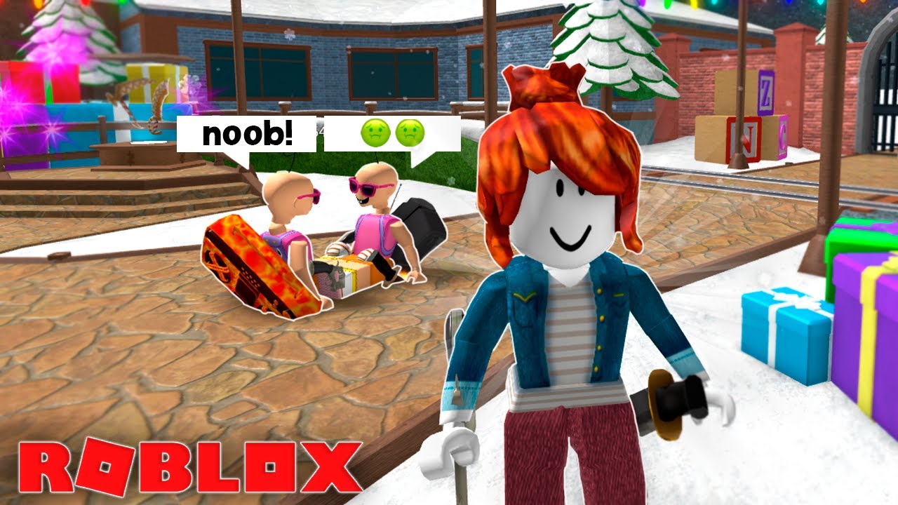 JOGANDO COMO UMA NOOB NO MM2... - YouTube