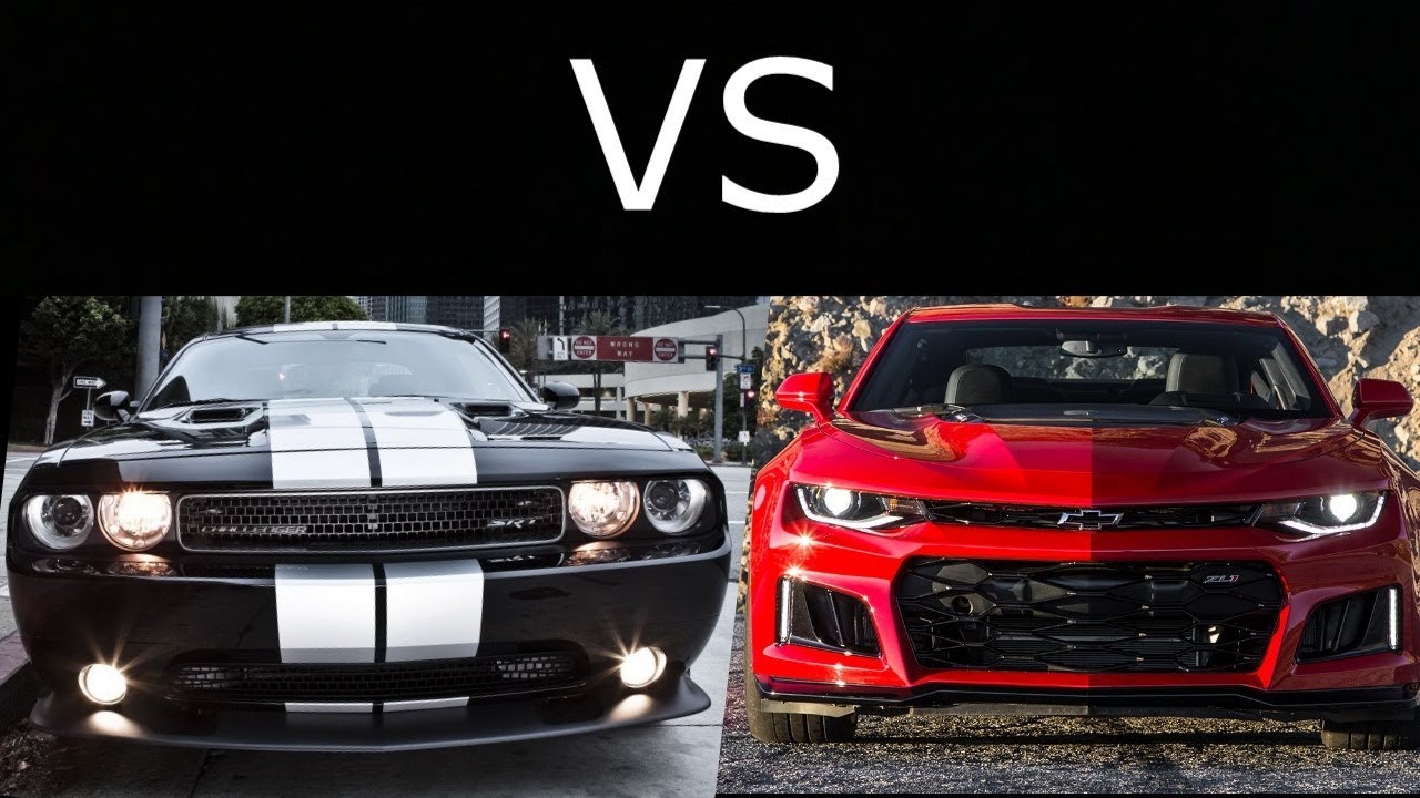 2017 Camaro Zl1 Vs Challenger Srt Hellcat Youtube