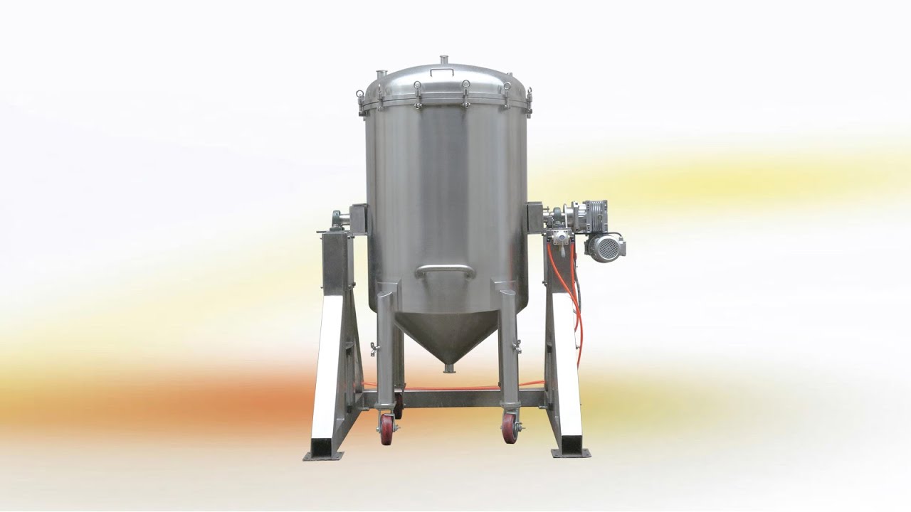 Coffee extraction flip tank - YouTube