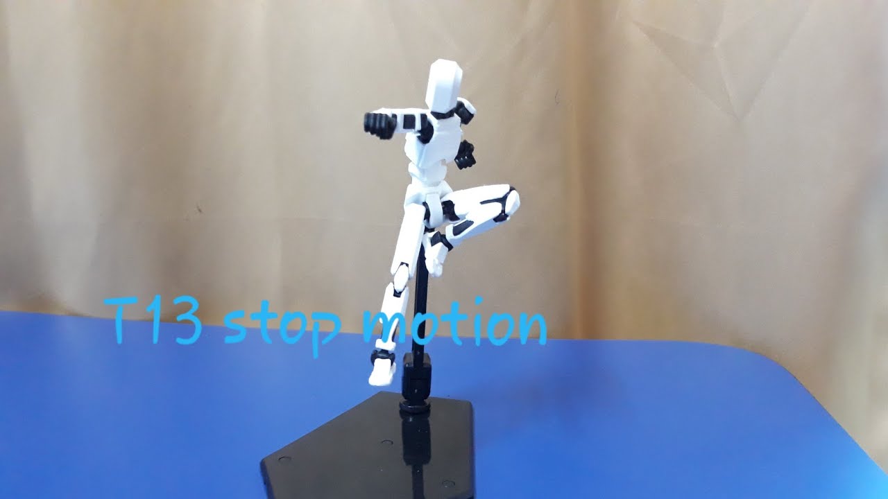 T13 stop motion animation with white Dummy 13 - YouTube