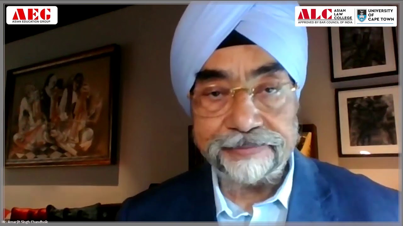 ALC's WEBINAR on "CLASSROOM TO COURT ROOM" by MR. AMARJIT SINGH CHANDHIOK for BALLB & LLB ...