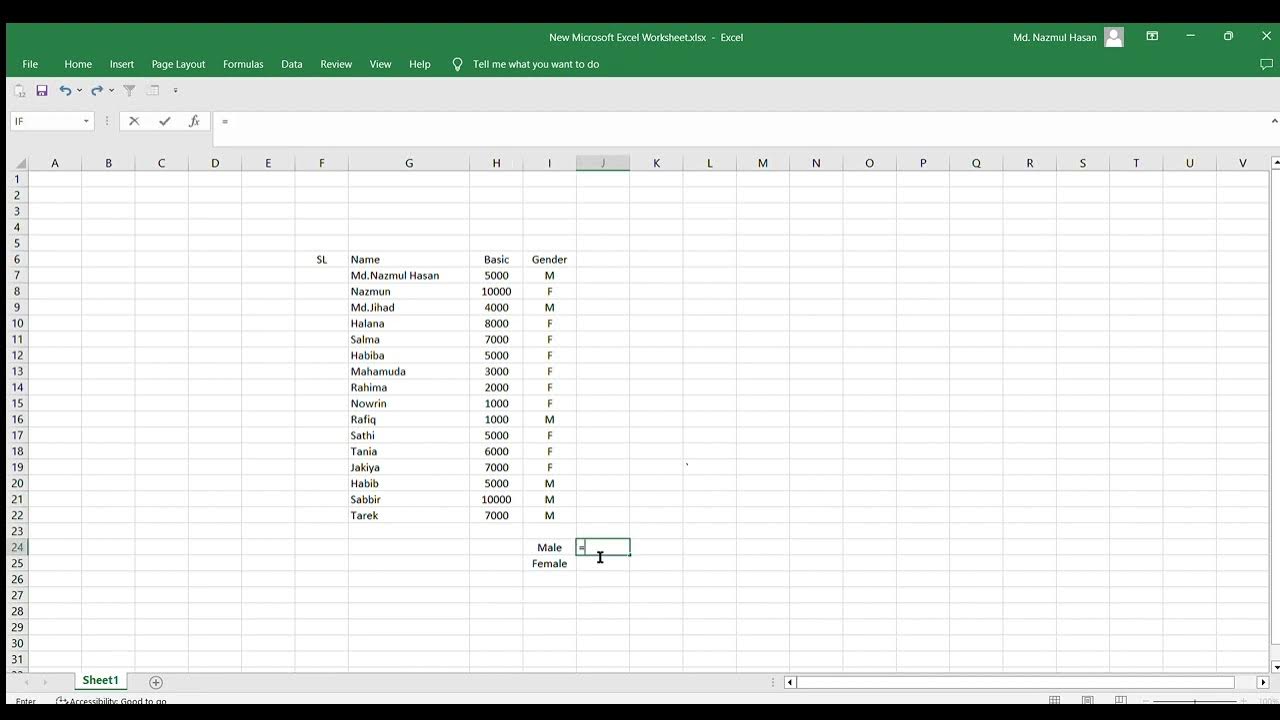 Excel |countif | Excel formula - YouTube