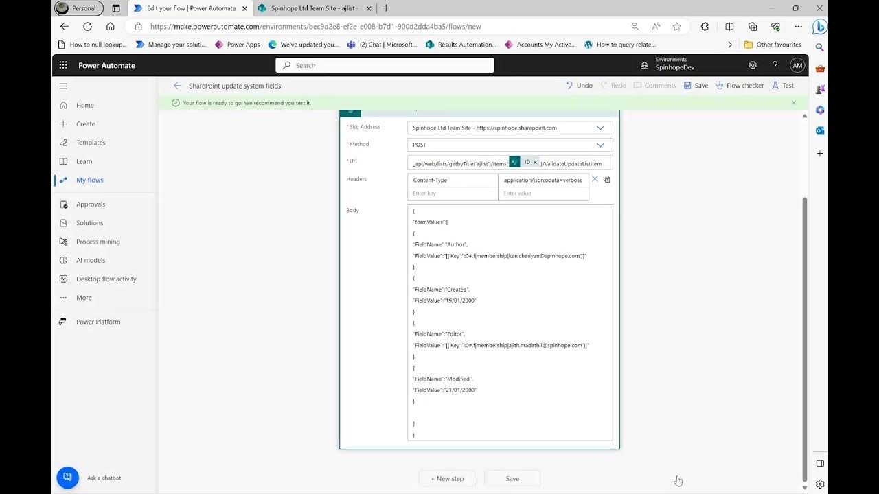 Power Automate - How to update SharePoint Created, Created By, Modified, Modified By Fields ...