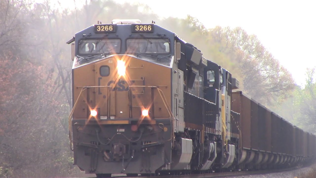 CSX 3266 leads E015-06 near Cordele, GA 3/12/23 - YouTube