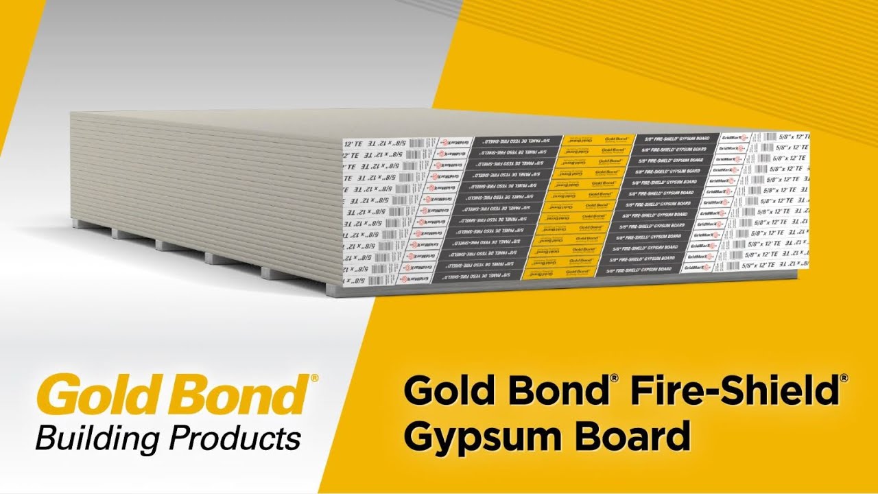 Gold Bond Fire-Shield Gypsum Board - YouTube