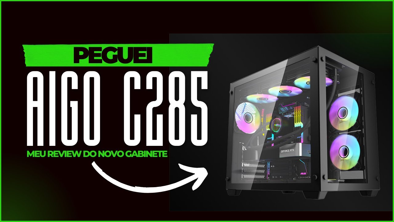 comprei o gabinete c285 darkflash - YouTube