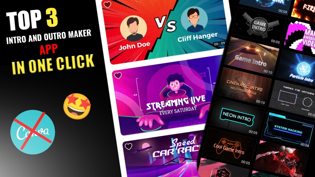 Top 3 Best Intro And Outro Making Apps For Android | Intro-Outro Making ...