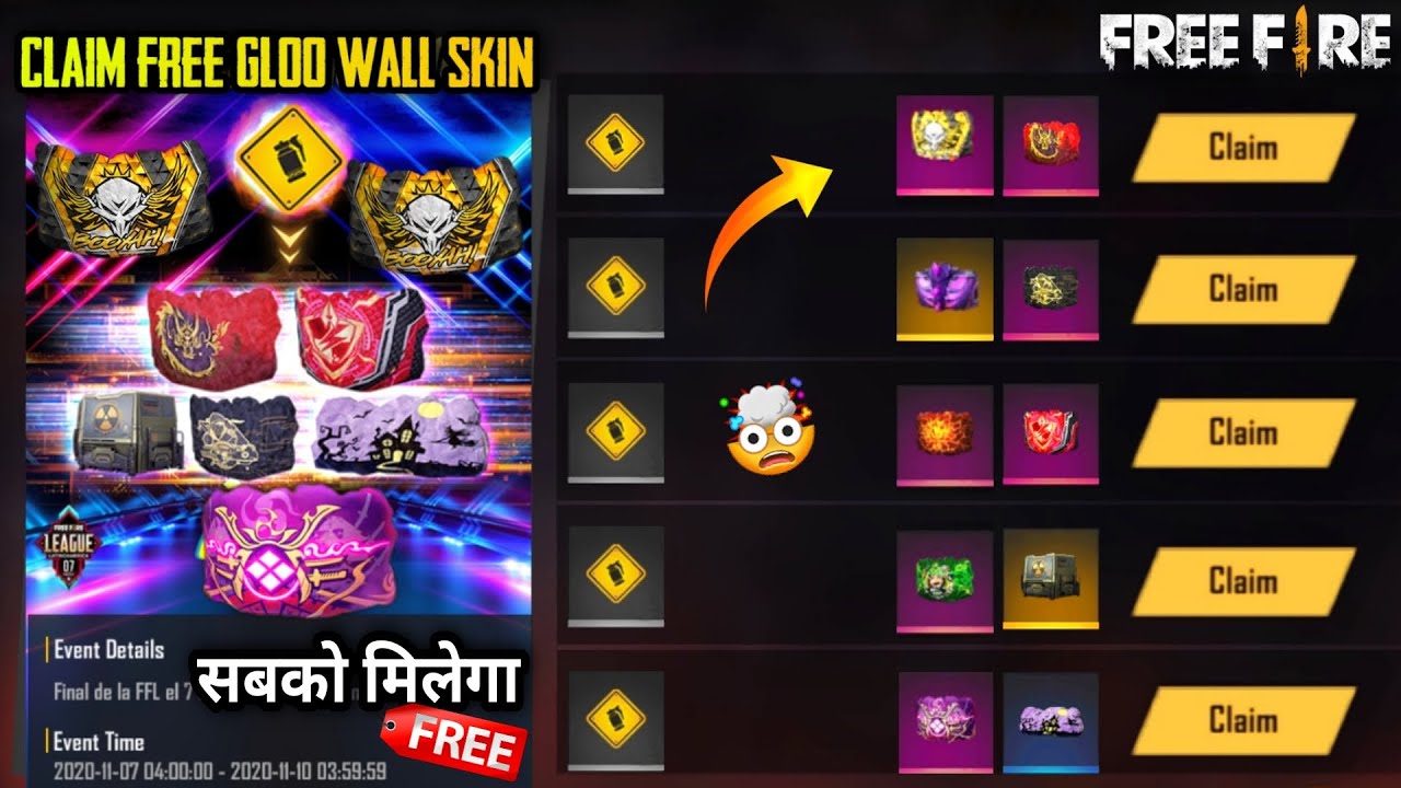 Free All Gloo Wall Skins || Upcoming new event & updates || Garena ...