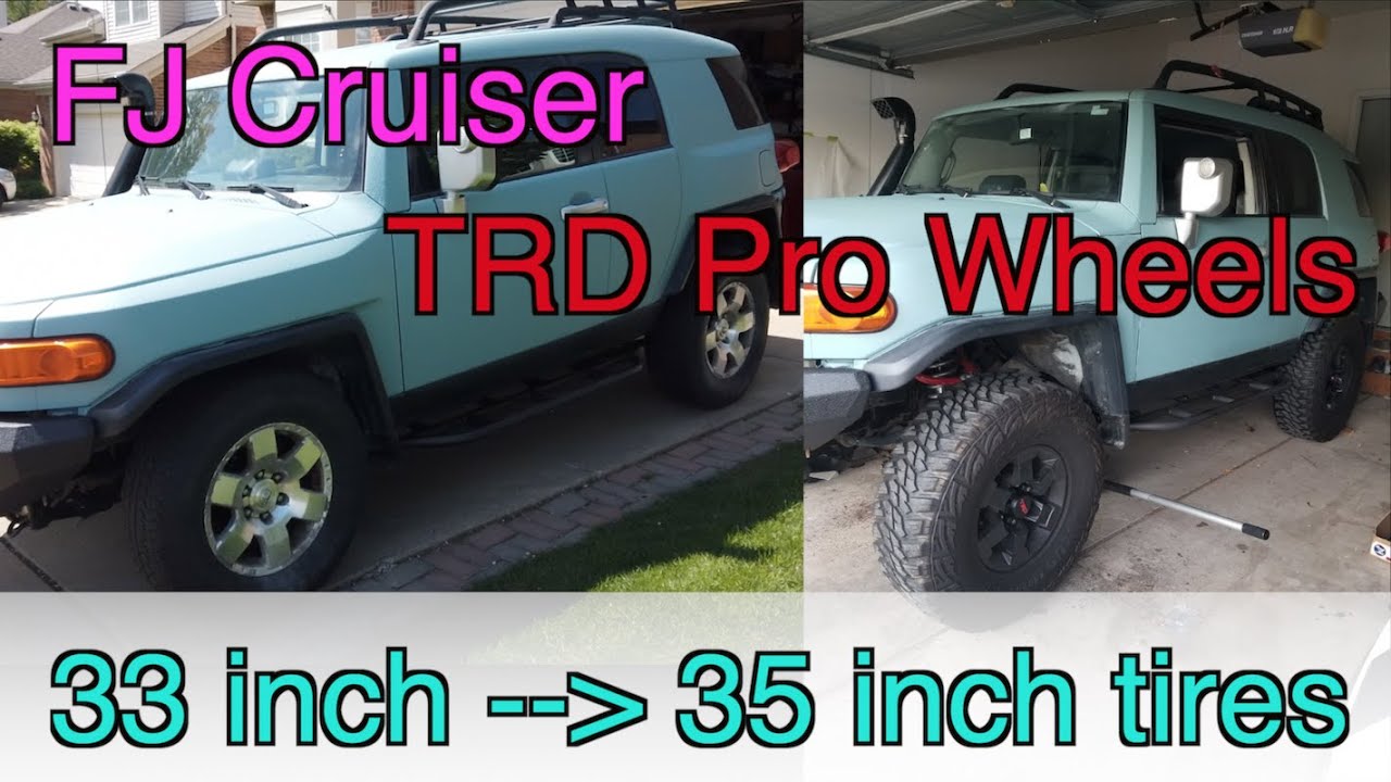 [FJ Cruiser]복원 프로젝트!!#Part11# Fj Cruiser TRD pro Wheels and 35 inch ...