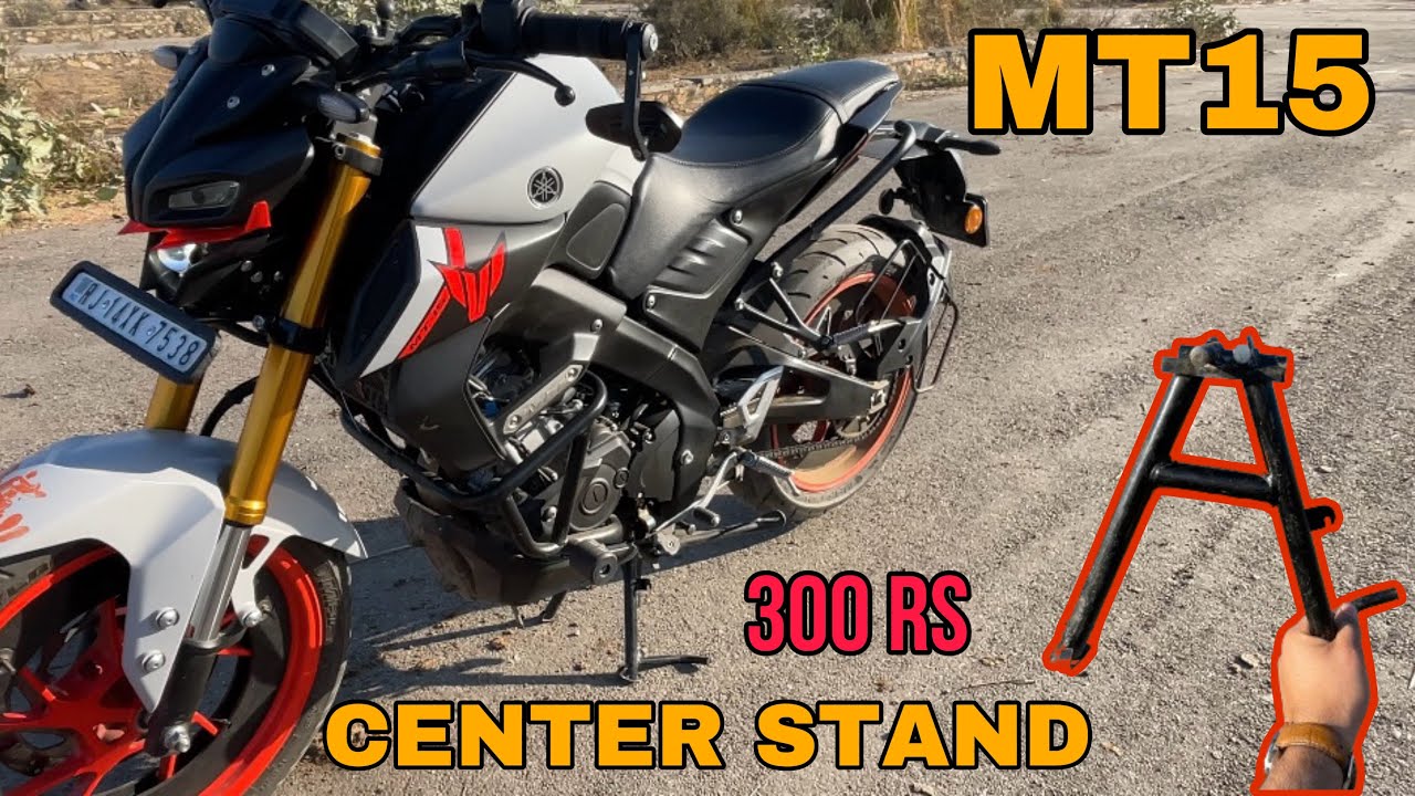 Yamaha MT15 main stand || How to install Center stand Mt15 || low ...
