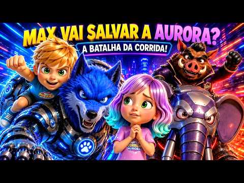MEGA PAPÃO VS DUQUE NA CORRIDA MALUCA! 🐺⚡ PAPÃO MECÂNICO SALVA A AURORA! 😱🏁 Mini Mundo Aventura!