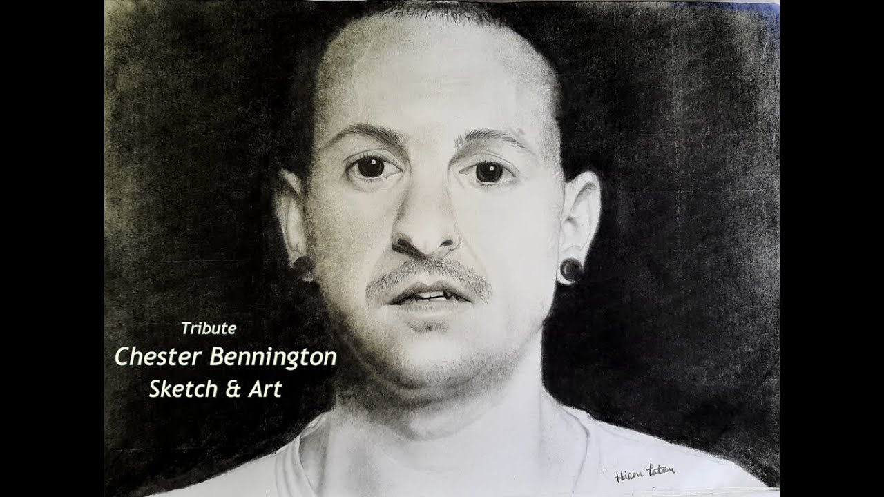 Chester Bennington Drawing | Art & Sketch | Tribute - YouTube