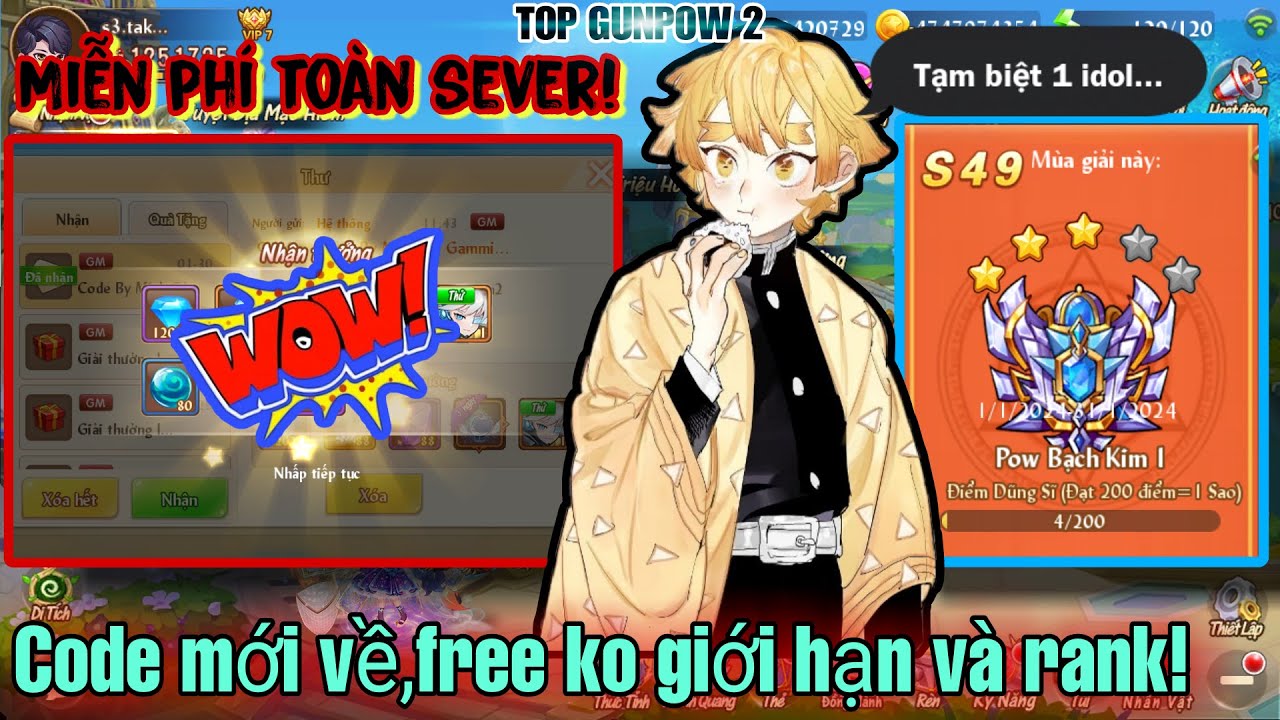 [Top Gunpow 2] Code mới về siêu ngon,free ko giới hạn toàn sever và ...