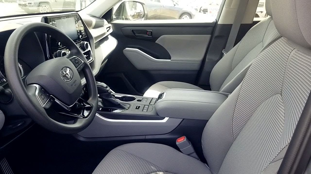 Toyota highlander interior options L and L AWD - YouTube