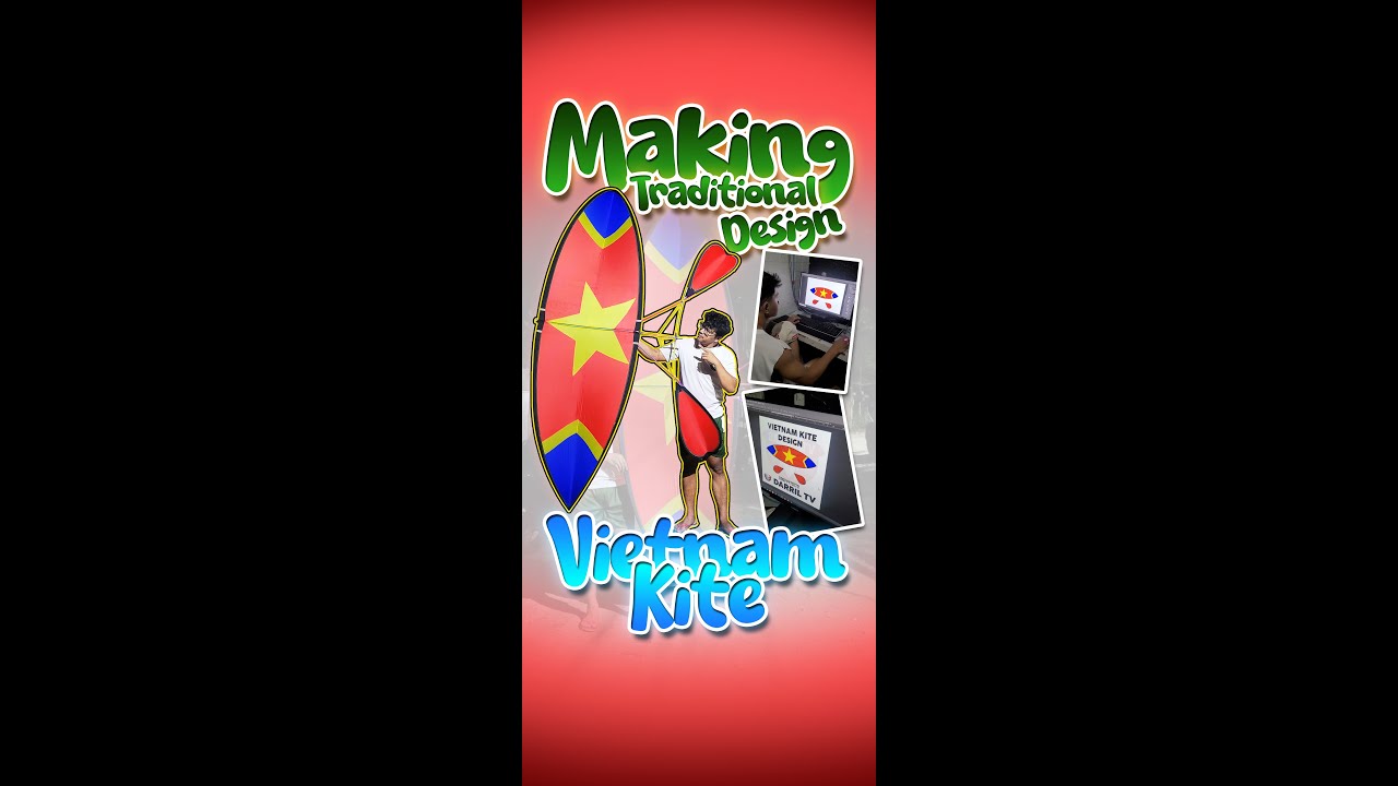 Making 3 Meters [ Traditional Vietnam Kite Design ] - YouTube