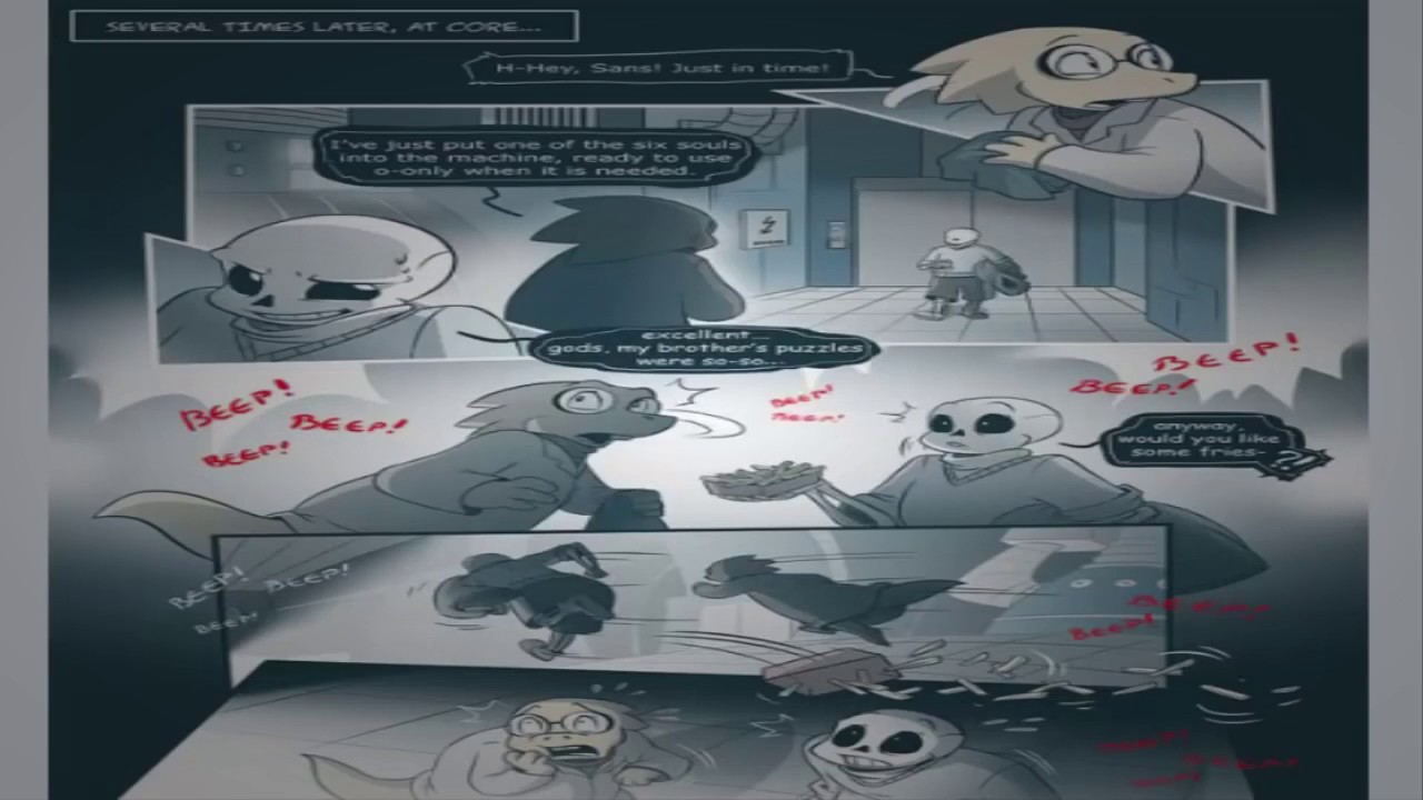(Undertale Comic Dub) Timetale Looking For The Seven'th Soul , Sans ...