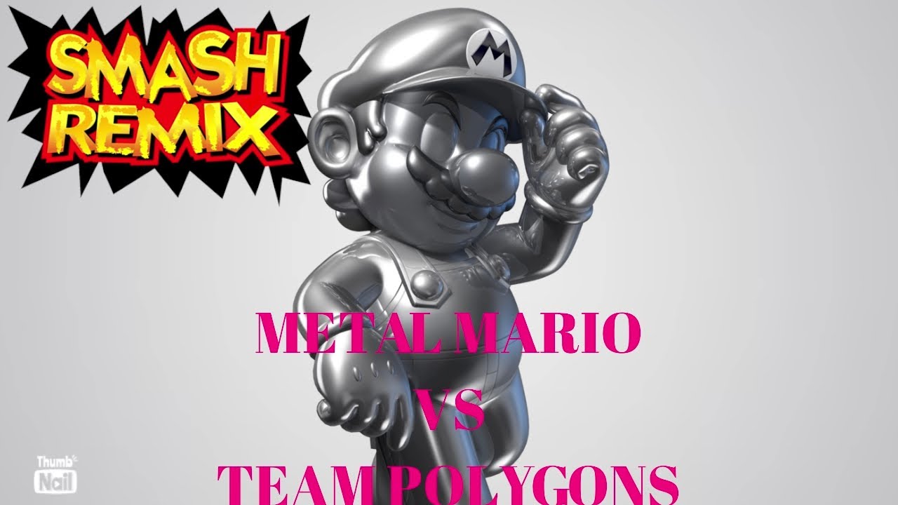 Smash Remix 64 - Metal Mario vs Team Polygons - YouTube