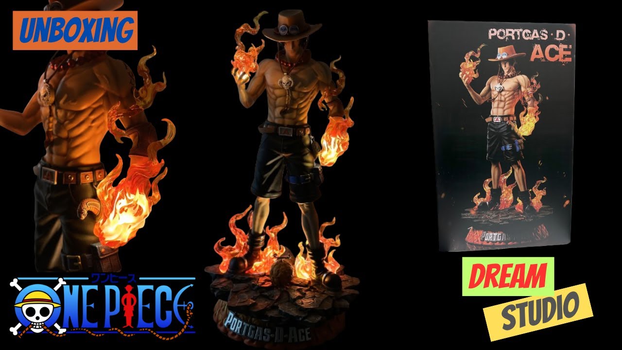 ONE PIECE - Unboxing Ace Resin Statue - Dream Studio - YouTube