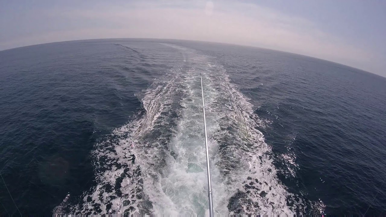 Trolling through the smooth seas of the Atlantic - 100 miles offshore ...