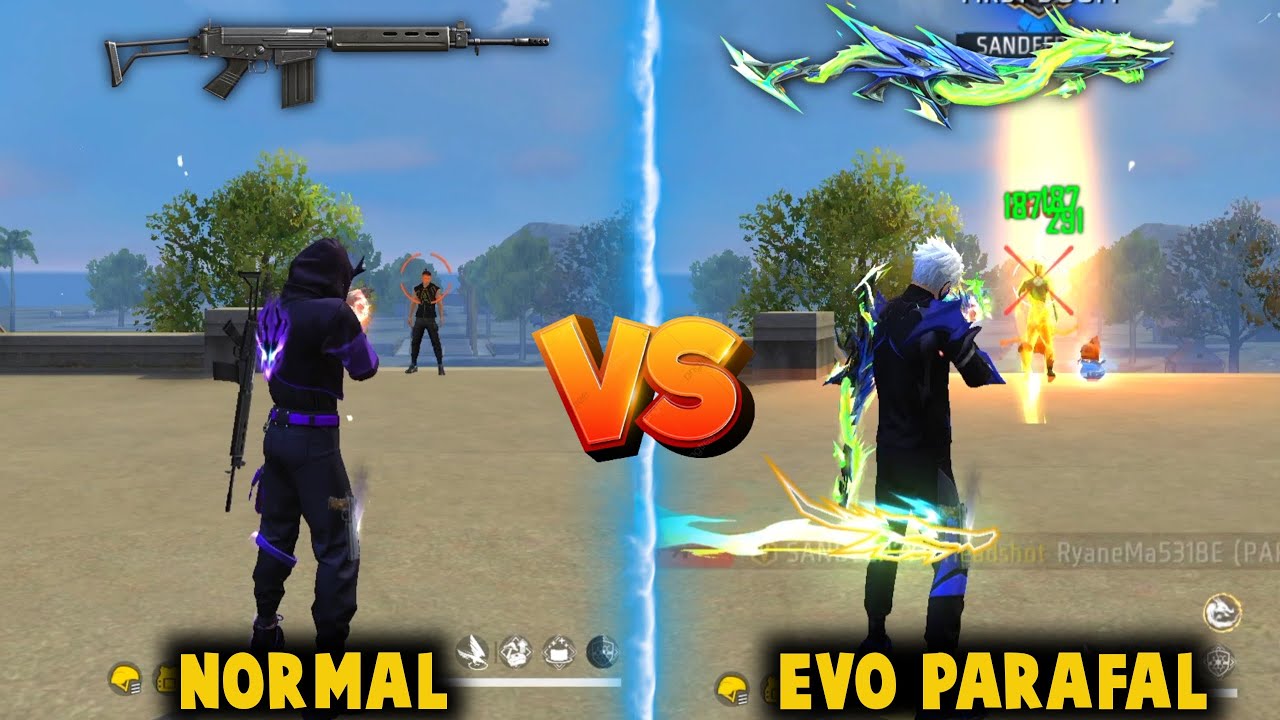 NEW PARAFAL- LORE CYCLONE VS WITHOUT SKIN PARAFAL DAMAGE ABILITY TEST ...