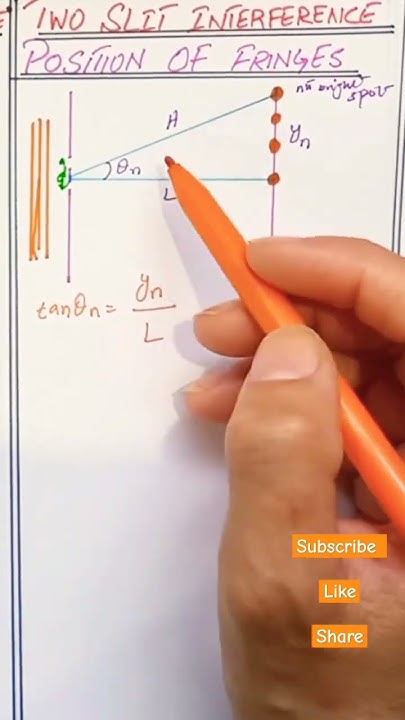 Position of bright and dark fringes | Double slit interference# ... Position of bright and dark fringes | Double slit interference# ...