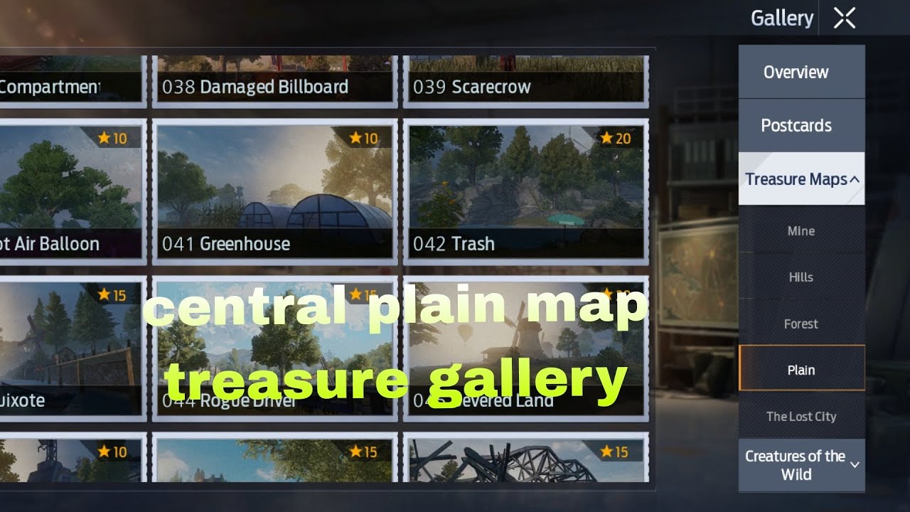 Undawn central plain treasure map gallery - YouTube