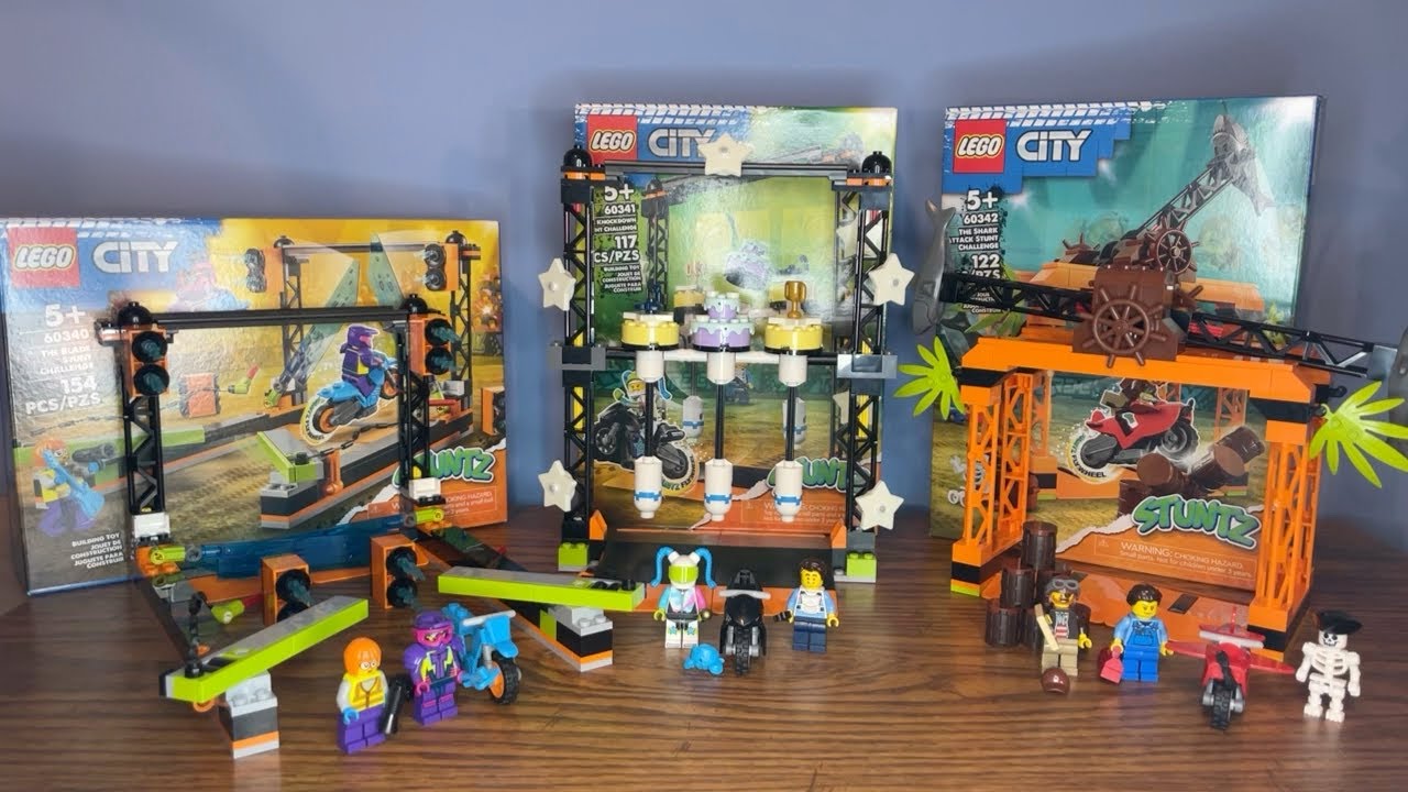 Lego City Stunt Challenge Sets (60340,60341,60342) - YouTube
