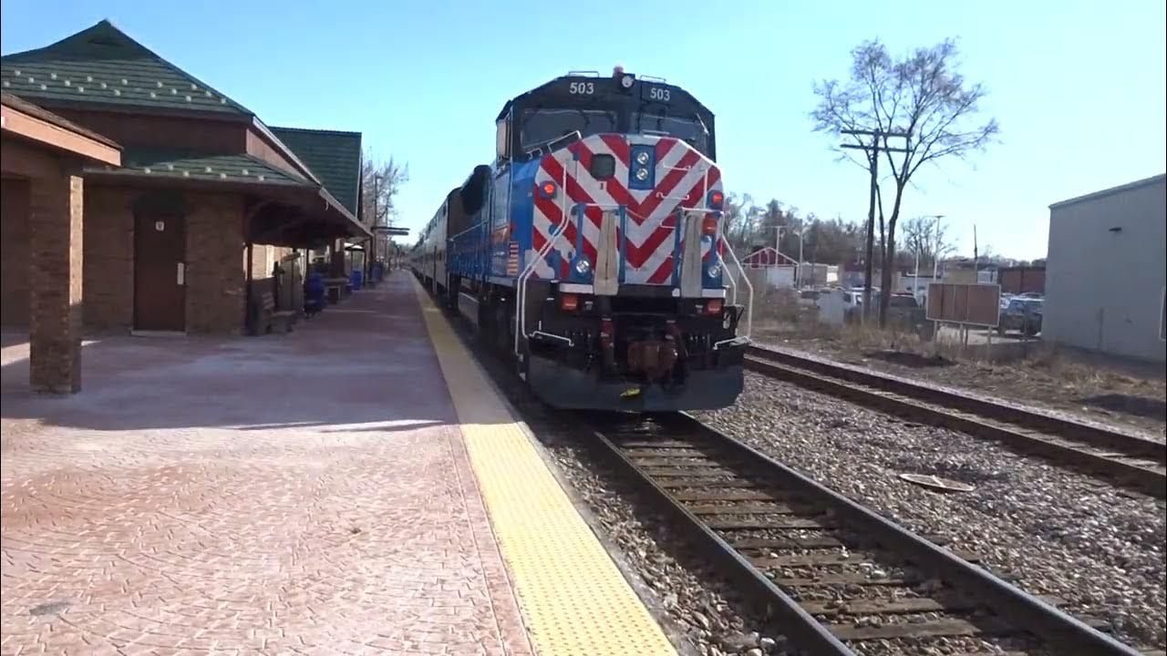 METX 503 Leaving At Fox Lake, IL 2/29/24 - YouTube